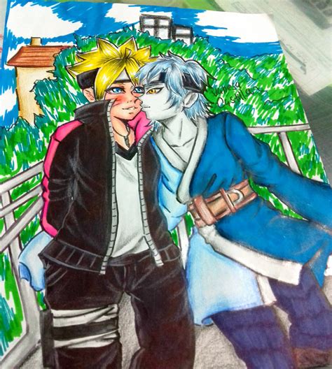 Boruto X Mitsuki By Queencastilla On Deviantart