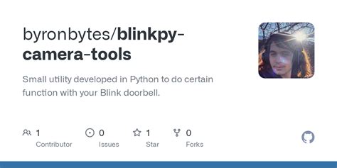 Github Byronbytesblinkpy Camera Tools Small Utility Developed In Python To Do Certain