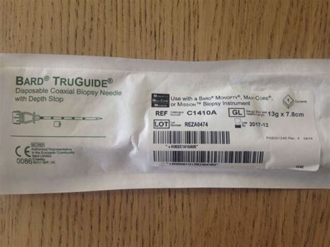 New Bard C1410a Disposable Coaxial Biopsy Needle 13g X 78cm X