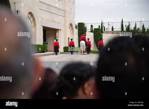 Amman Jordan 1 June 2023 Royal Wedding Circassian Guards At The