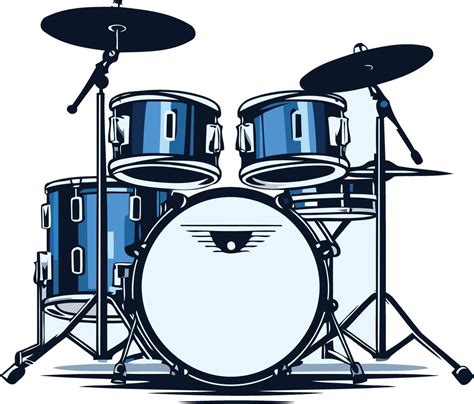A Classic Drum Set Ready To Rock Perfect For Music Themed Designs Posters Or Branding