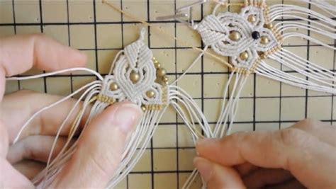 Micro Macrame Video Tutorial Lotus Flower Earrings Class