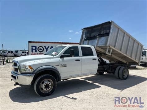 2016 Ram 4500 Crew Cab Landscape Dump Truck Commercial Trucks Hauling