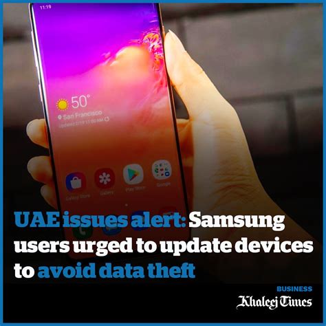 Khaleej Times On Linkedin Cybersecurity Datatheft Securityalert Samsung Uae Khaleejtimes