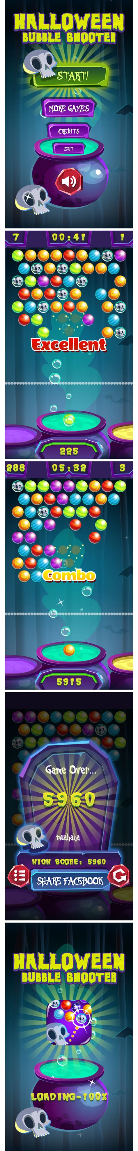 Halloween Bubble Shooter Html5 Game Mobile Version Admob Construct 3 Construct 2 Capx