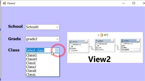 Vbnet Populate Combobox Based On A Selection Of Another Combobox From View Sql Server Database