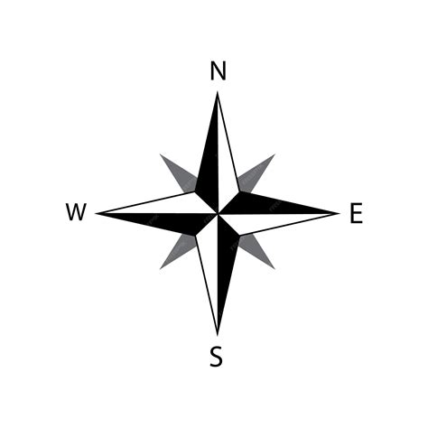 Premium Vector Compass Icon Logo Vector Design Template