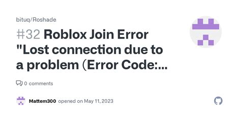 Roblox Join Error Lost Connection Due To A Problem Error Code 272