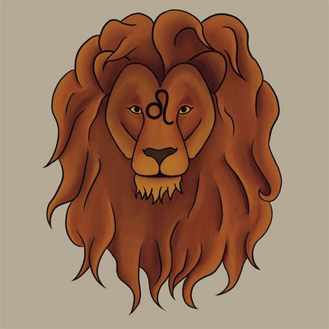 Leo Zodiac Drawings