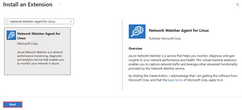 Manage Network Watcher Agent Vm Extension Linux Microsoft Learn