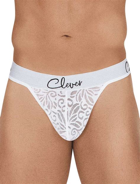 Clever Ideal Lace Thong Underwear White 0603 1 0603 1 Dealbyethan Sexy Mens Fashion Shop