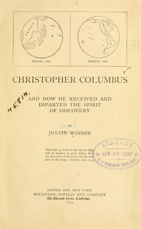 Christopher Columbus and how he received and imparted the spirit of discovery | Library of Congress