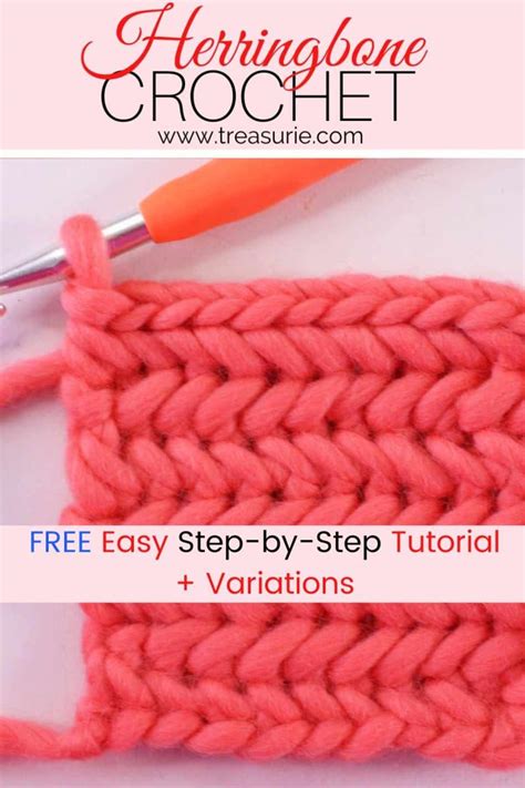 Herringbone Crochet Stitch Made Easy TREASURIE