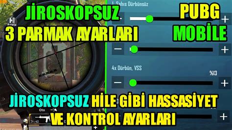 JİROSKOPSUZ EN İYİ 3 PARMAK AYARLARI 3 PARMAK HASSASİYET VE KONTROL