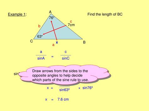 PPT The Sine Rule PowerPoint Presentation Free Download ID 7099816