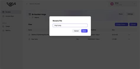 Renaming Objects Tigris Object Storage Documentation