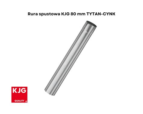 Rura Spustowa Kjg 80 Mm Szary 8584074005717 • Cena Opinie • Rynny I