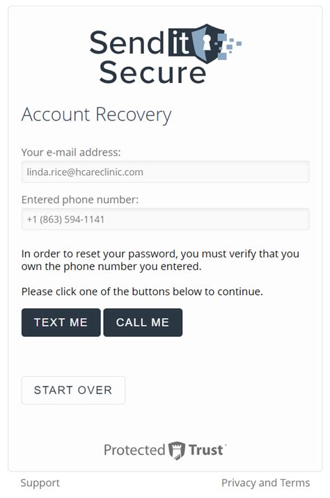 reset my password send it secure help center
