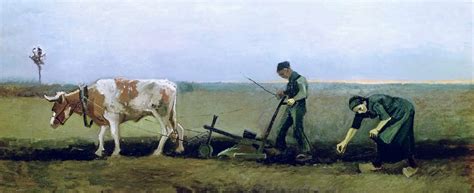 Пахарь с женщиной, сажающей картофель (картина) — Винсент Ван Гог