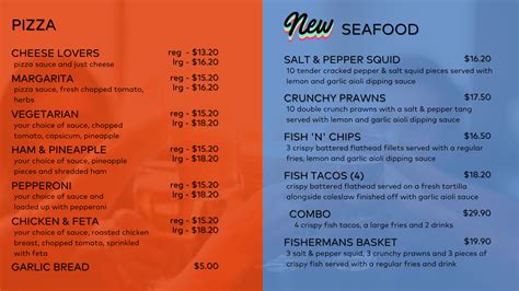 House Of Seafood Menu