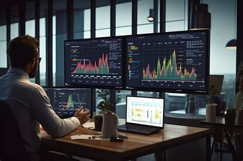 Premium Ai Image Diverse Team Of Data Scientists Analyzing Information And Graphs On Big