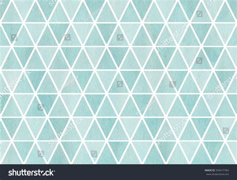 Watercolor Blue Triangle Pattern Stock Illustration 554417764 Shutterstock