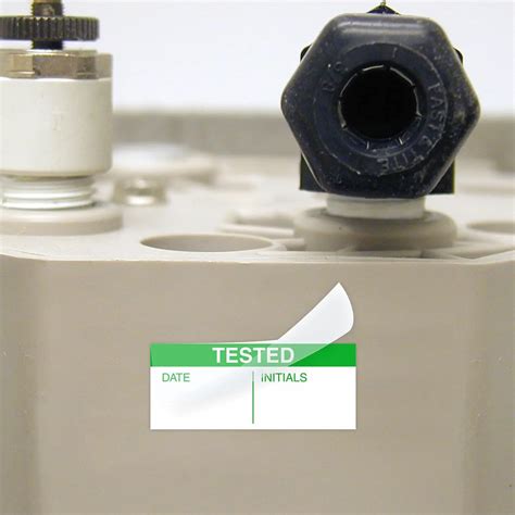 Calibration Labels Self Laminating Calibration Sticker Labels With Ring