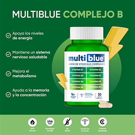 Multiblue Complejo B Avanzada Fórmula Espectro Completo Con Vitaminas