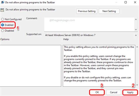 How To Enable Or Disable Pin Unpin To Taskbar Option In Windows