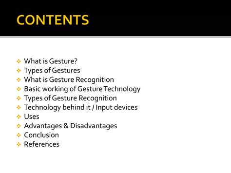 Gesture Recognition Technology Ppt Pptx Operating Systems