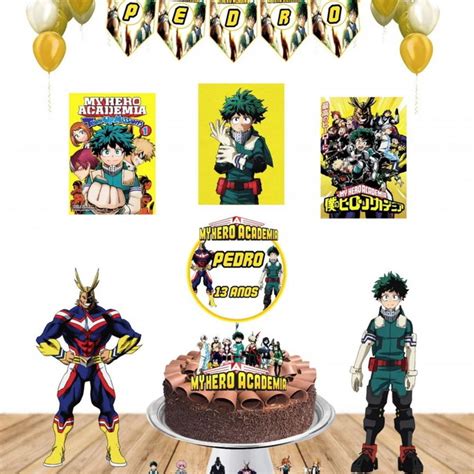 Kit Festa My Hero Academia Elo7 Produtos Especiais