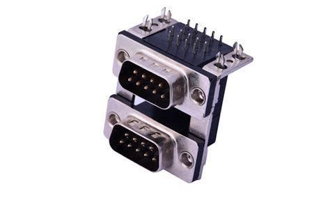 Male Micro D Sub Connector Voltage Resistance 500v Vga Connector Socket