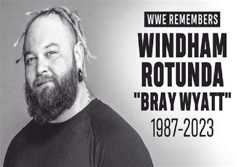 Windham Rotunda Also Known As Bray Wyatt A Former Wwe Champion Dies