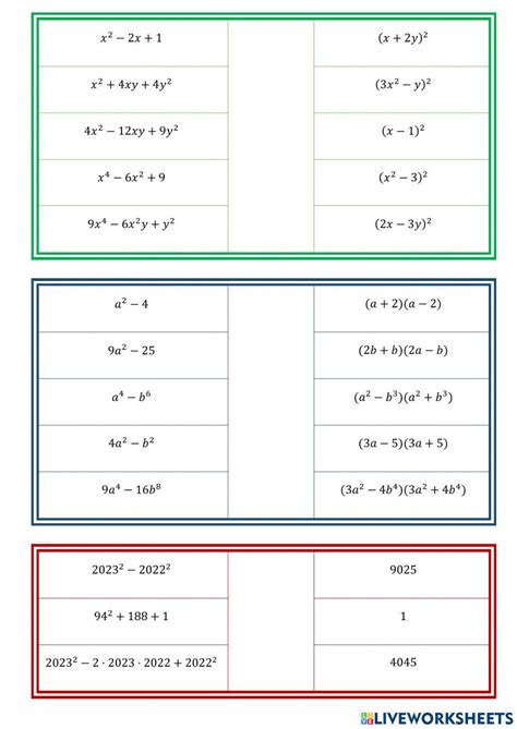 7071345 Factorization2 Bmath Liveworksheets