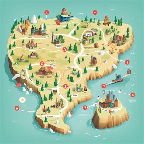 Premium AI Image Illustration Of Map Pin