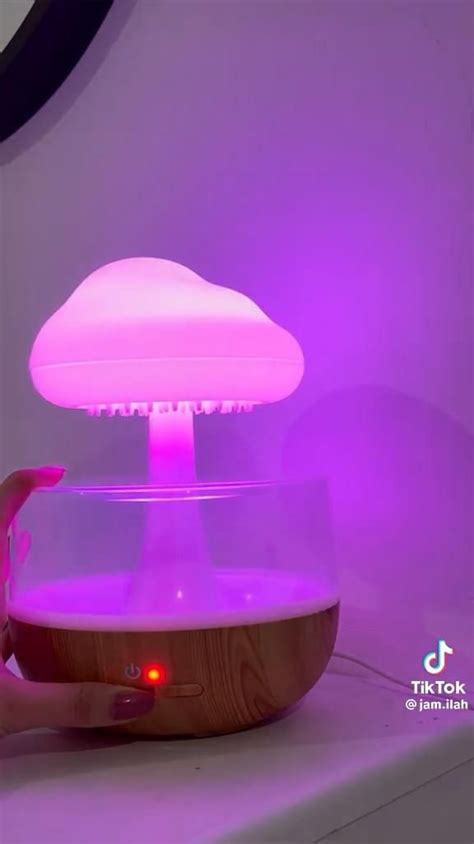 Weljoy Zen Raining Cloud Night Light Aromatherapy Essential Oil