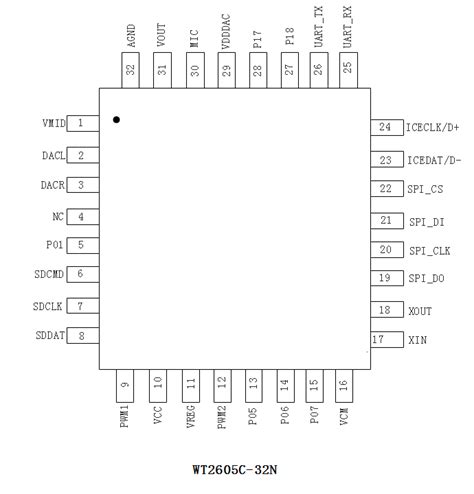 Wt2605c 32n A001 Waytronic Sound Chip