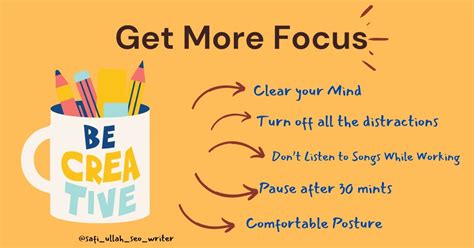increase your productivity and focus [6 proven techniques] by safi