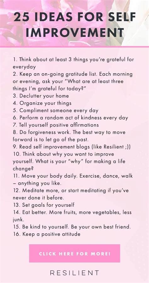25 Self Improvement Tips To Improve Your Life Self Improvement Self