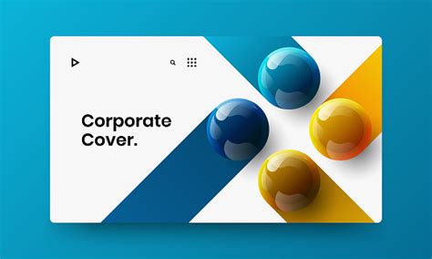 Tata Letak Vektor Desain Selebaran Asli Template Identitas Perusahaan