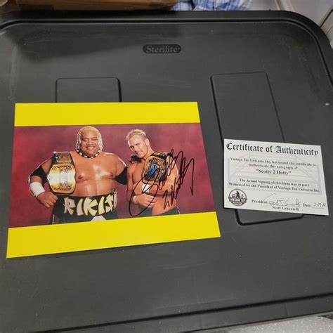 Wall Decor Autographed Too Cool Scotty 2 Hotty Yellow Border Photo
