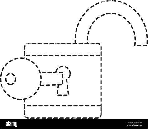Open Padlock Key Security Information Digital Stock Vector Image And Art