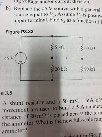 Answered This Is A Two Part Problem A Find The Voltage Vx In The Circuit Attached Using