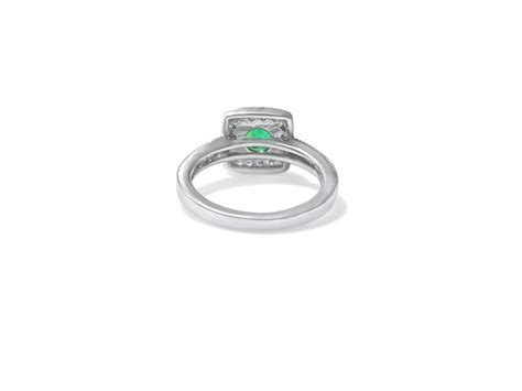 210 Carat Emerald And Diamond Ring In 14k Gold Vintage For Sale At