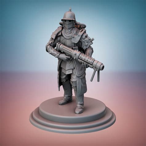 3d Printable Cult Guard Breachers Grenade Launcher By Zbsminiatures