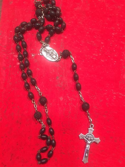 Refubished St Benedicts Cross J Lambert Rucki Designer Centerpiece Vintage Holy Rosary Etsy