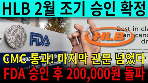 [hlb 에이치엘비] Hlb 2월 조기 승인 확정 200 000원 돌파 하겠네요 반드시 세력들의 전략을 지금부터 미리