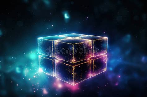 Data Network Connect Blockchain Technology Futuristic Global Networking Stock Illustration