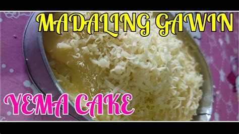 How To Make Yema Cake Easy Way Youtube
