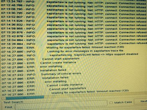 Sapstartsrv Is Not Running Connection Refused Sap Community